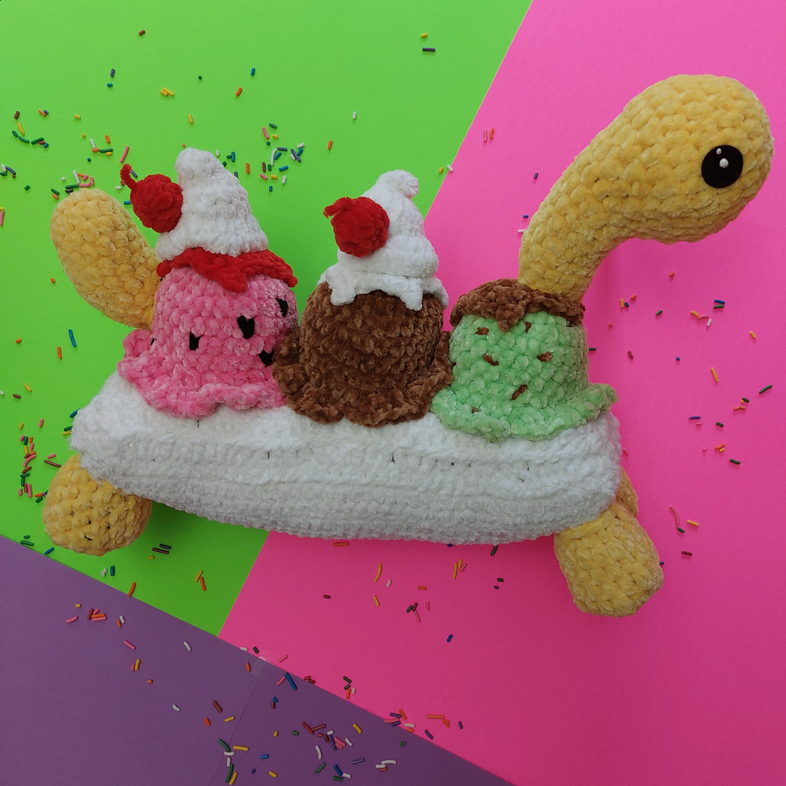 Bananasaurus Split Amigurumi Pattern – Dino + Banana PDF - Etsy