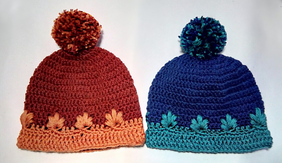 Fall Crochet Pattern Hat | Leaf Stitch Crochet Hat - Etsy