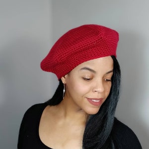 Crochet Raspberry Beret Pattern - Crochet Classic Beret - Etsy