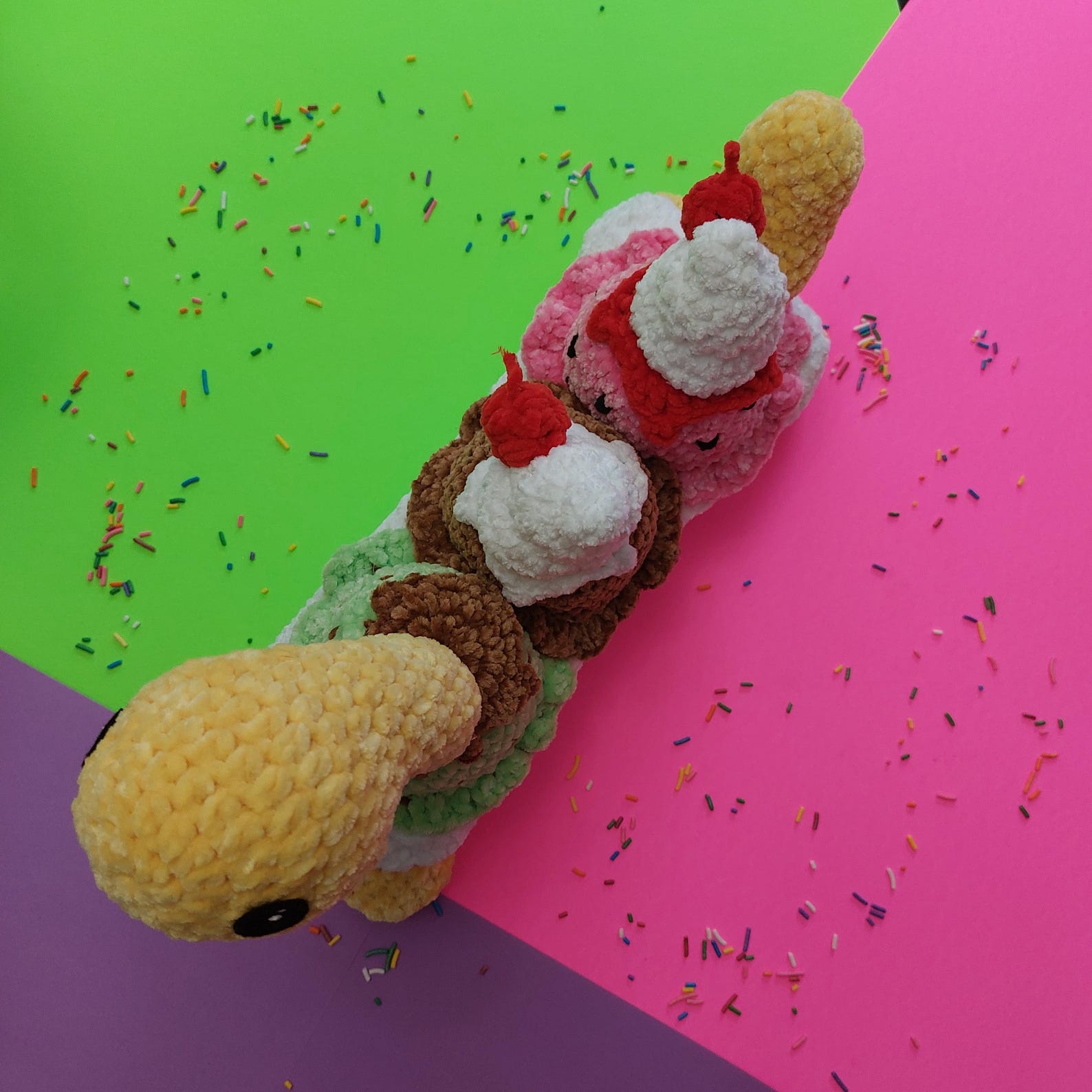 Bananasaurus Split Amigurumi Pattern – Dino + Banana PDF - Etsy