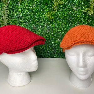 Crochet Newsboy Hat/ Golf Cap/ Jeff Cap -- Free Video Tutorial Included ...