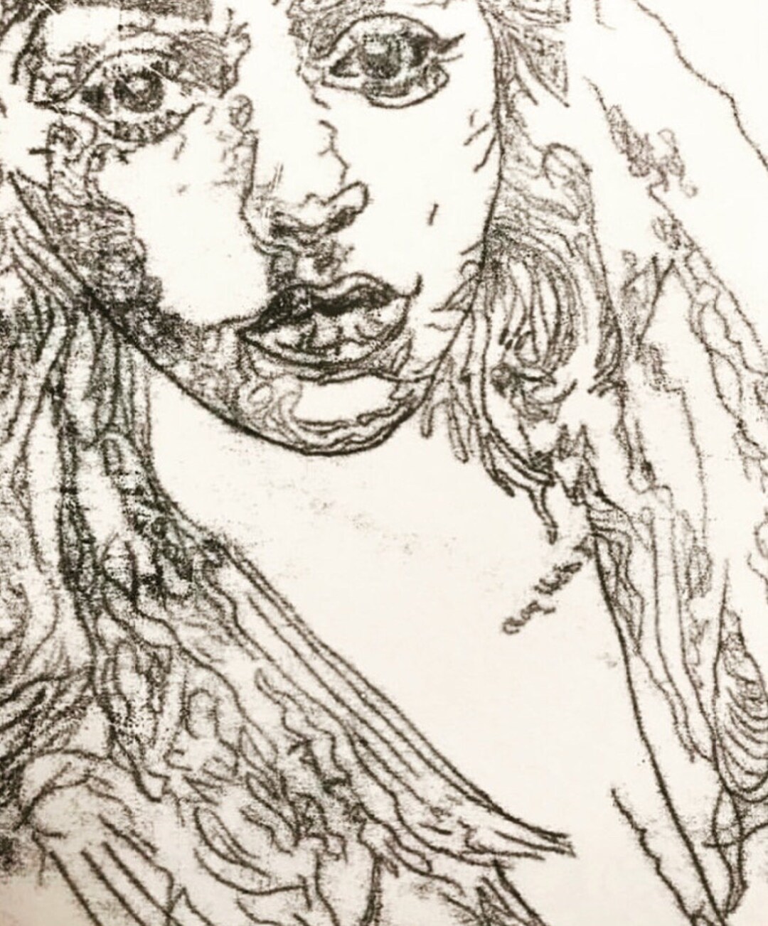 Custom Monoprint Portrait - Etsy