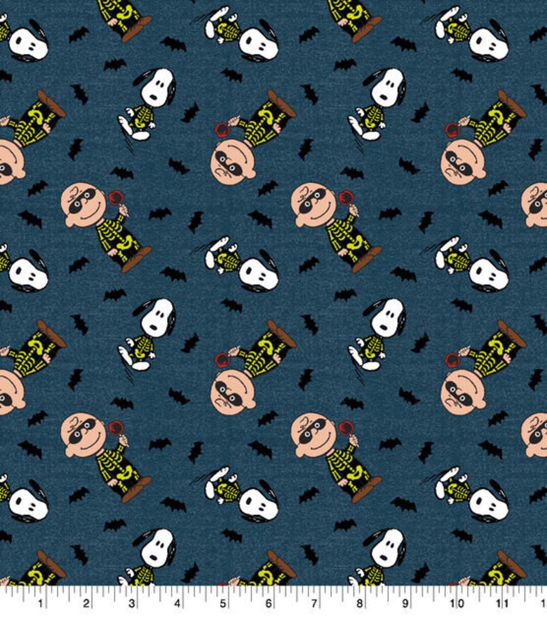 Licensed Charlie & Snoopy Spooky Friends Print 100% Cotton - Etsy