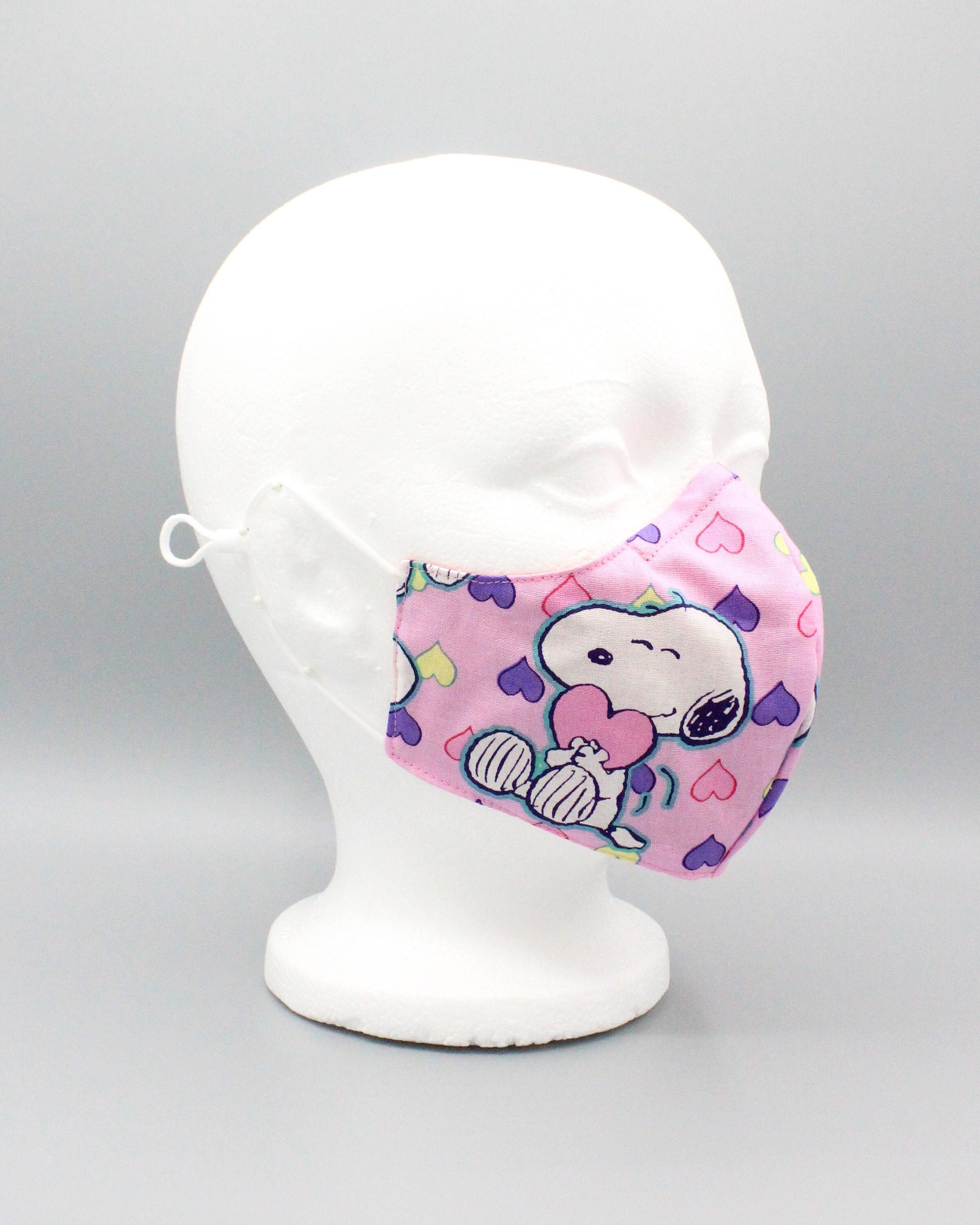 Face Mask made from Peanuts Snoopy & Woodstock Hugs Fabric | Etsy