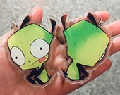 Invader Zim Keychain GIR - Etsy
