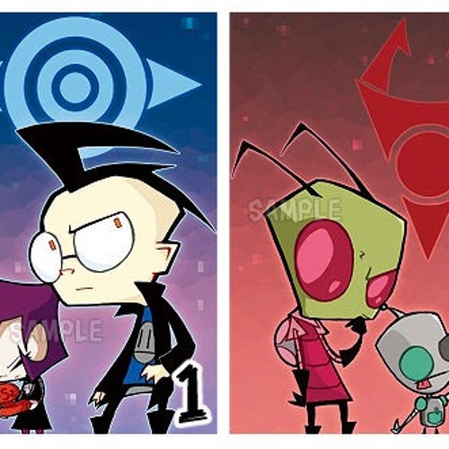 Invader Zim and Gir Fanart Poster - Etsy