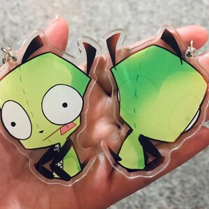 Invader Zim Keychain GIR - Etsy