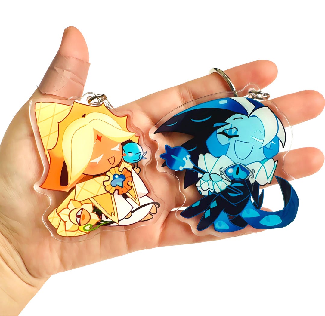 CRK - Shadow Milk Cookie, Pure Vanilla Cookie Keychains - Cute Chibi ...