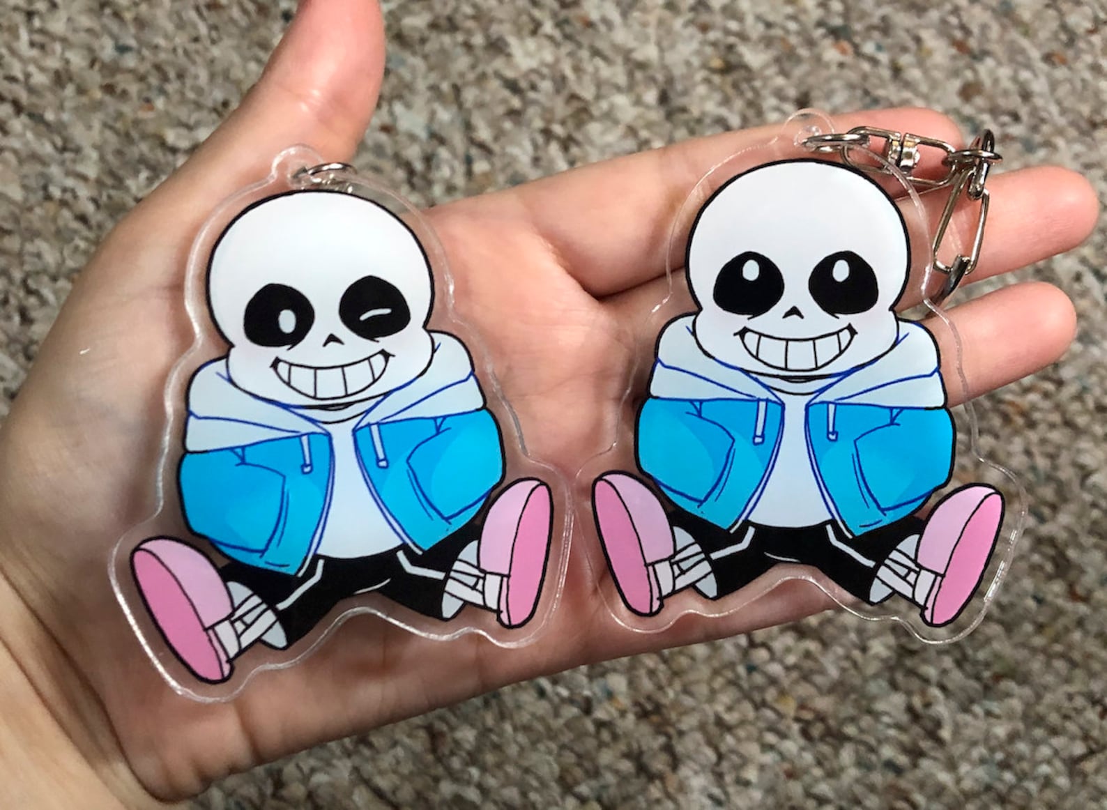 UNDERTALE Charm Keychains Sans Papyrus Metaton Toriel - Etsy