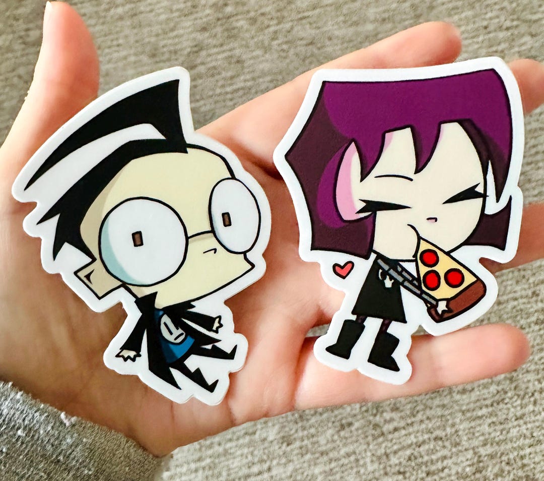 Invader Zim Sticker - Dib Gaz Stickers - Etsy