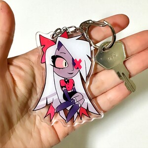 Vaggie - Hazbin Hotel Keychain - Cute Chibi Vaggie Charm - Etsy