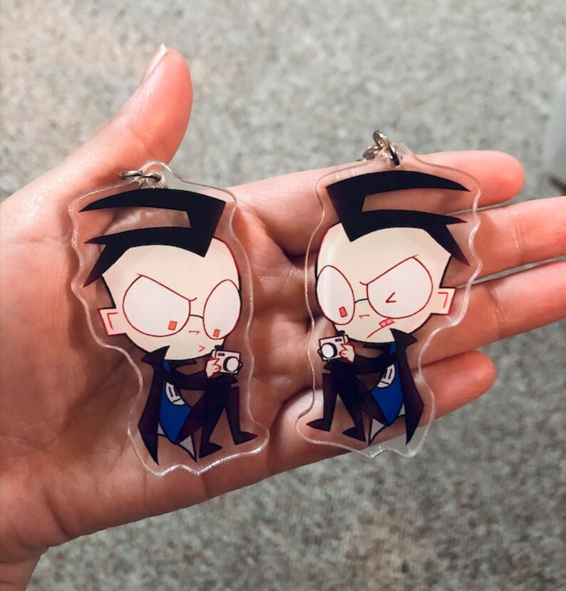 Invader Zim Keychain DIB - Etsy