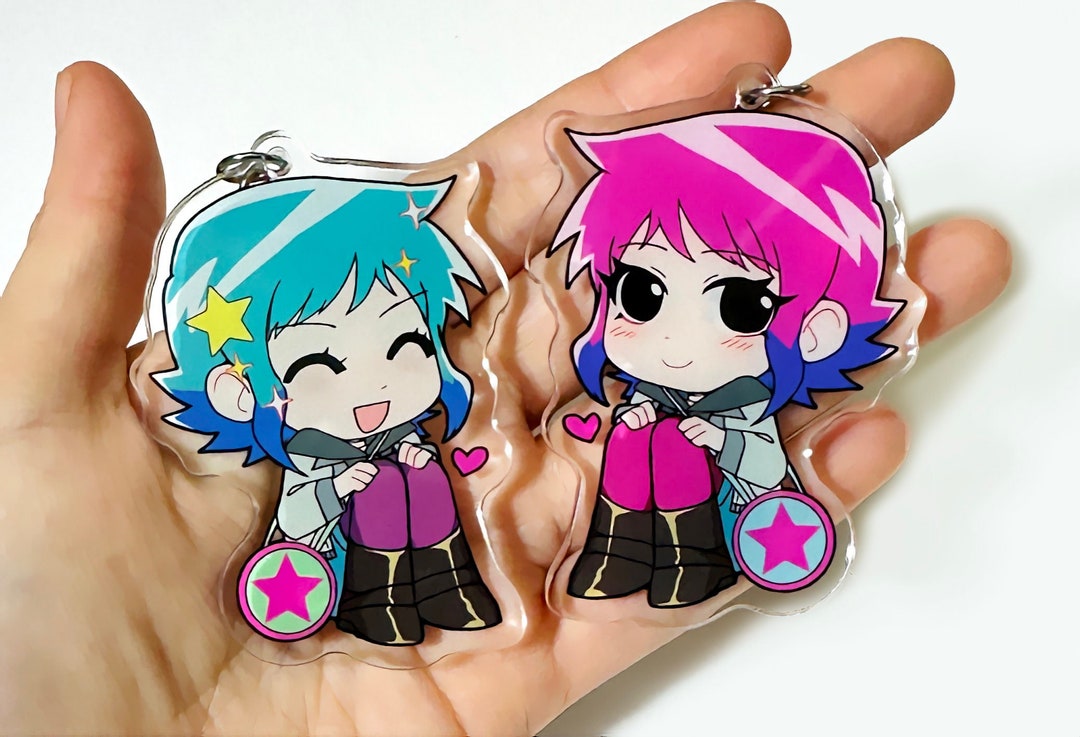 Ramona Flowers - Scott Pilgrim Charm Keychain - Etsy