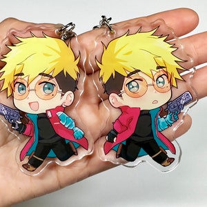 Trigun Stampede Keychains - Vash - Wolfwood - Million Knives - Etsy