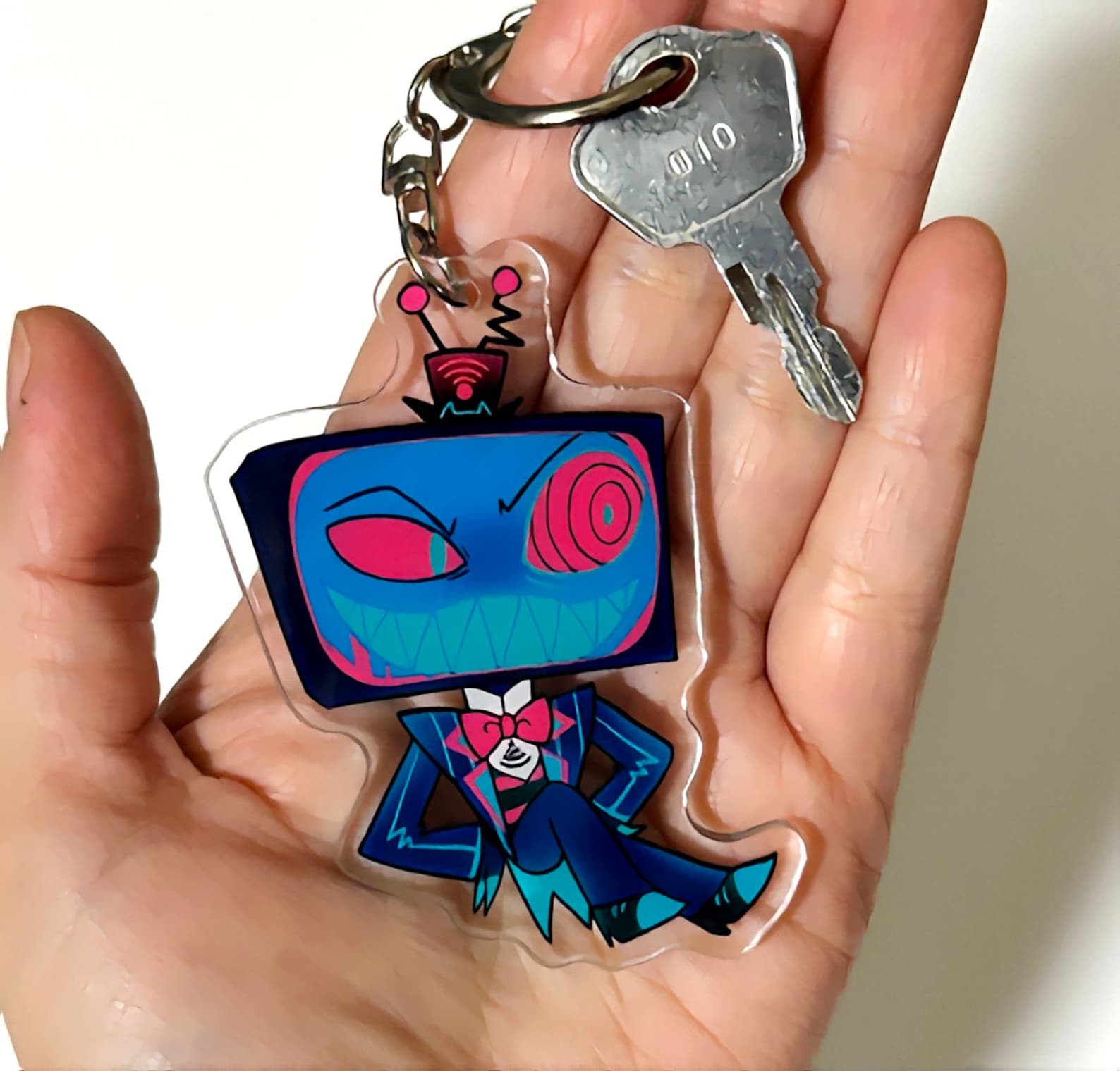 Vox the TV Demon Hazbin Hotel Keychain Cute Chibi Vox Charm - Etsy Canada