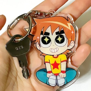 Scott Pilgrim Charms Keychains - Ramona Scott Wallace Todd - Etsy