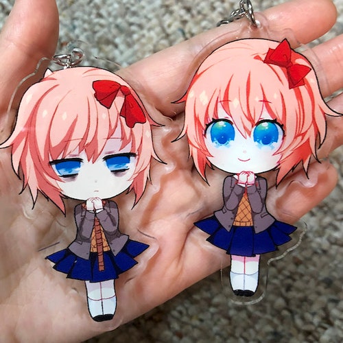 Doki Doki Literature Club 2 Acrylic Keychain Charms - Etsy