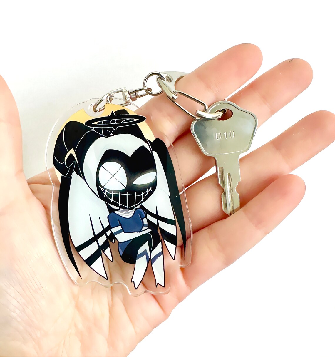 Nun Alastor, Priest Vox, Lute - Hazbin Hotel Keychain - Cute Chibi ...