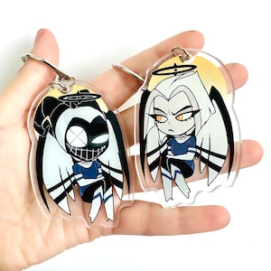 Nun Alastor, Priest Vox, Lute - Hazbin Hotel Keychain - Cute Chibi ...