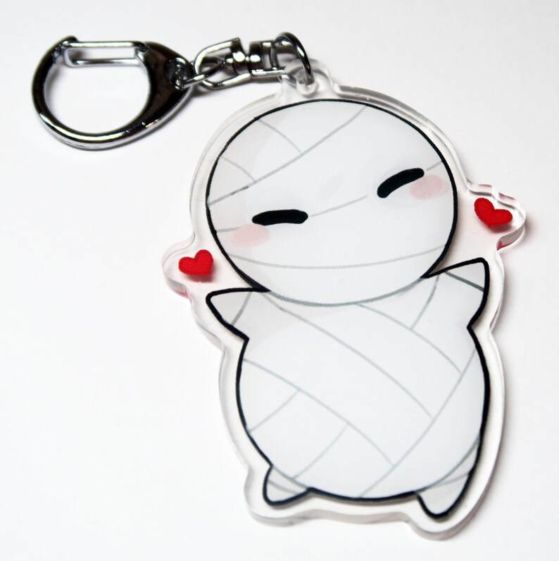 How to Keep a Mummy Keychain Mii-kun Anime Kawaii Cute Chibi - Etsy