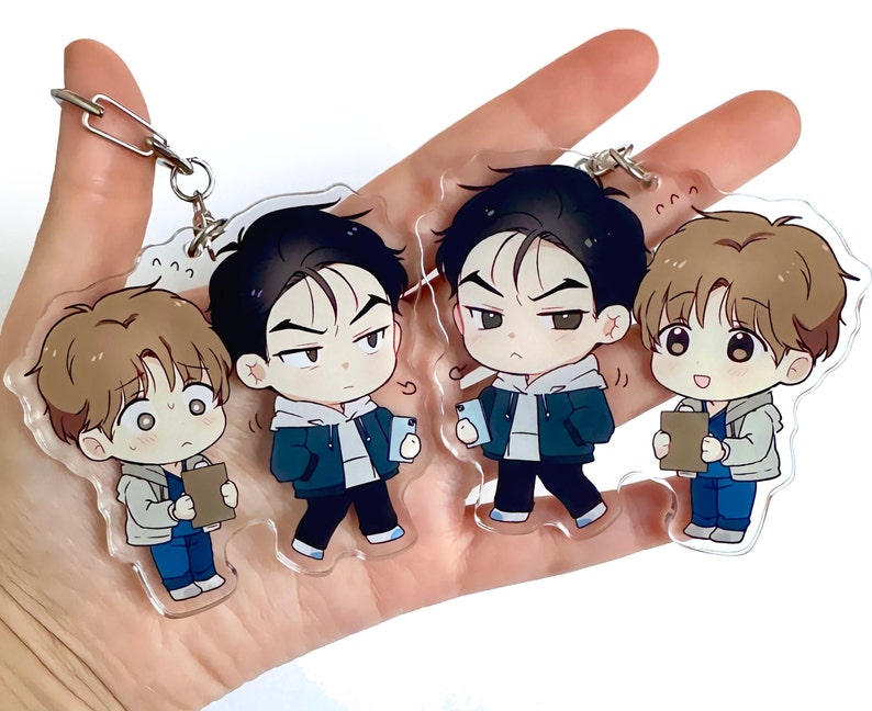 Jinx BL Keychains - Kim Dan, Joo Jaekyung, Boy Love Manhwa, Manga ...