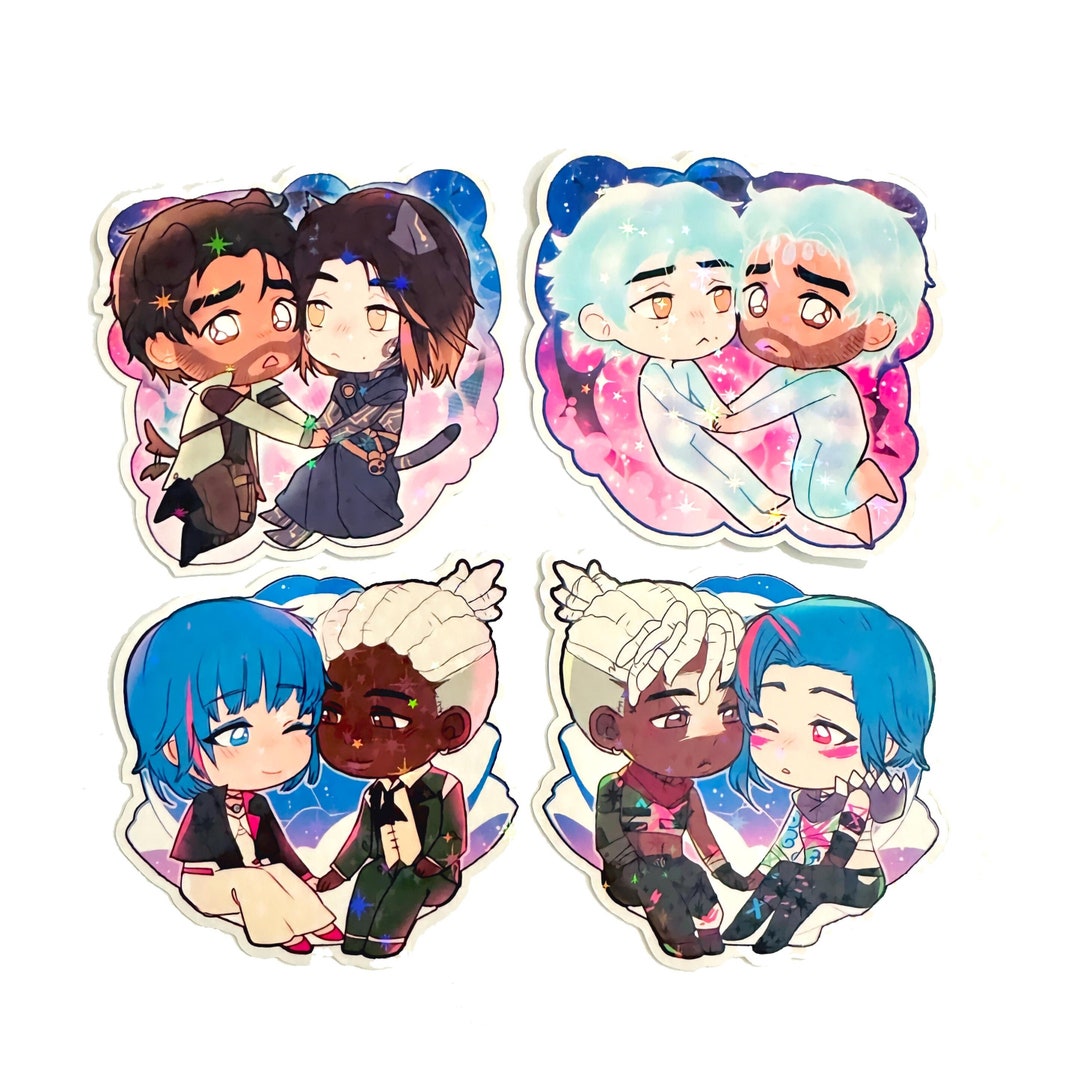 Arcane Stickers Holographic - Jinx Powder Ekko, Jayce Viktor - Etsy