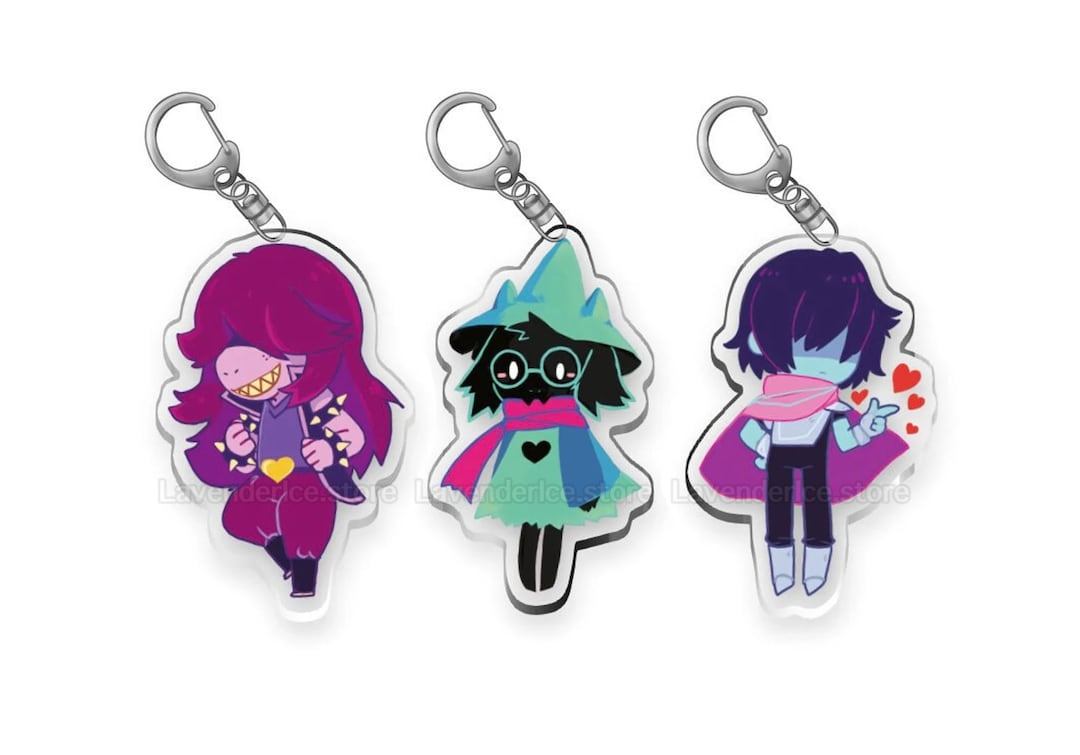 DELTARUNE Charm Keychains - Kris Susie Ralsei - Etsy