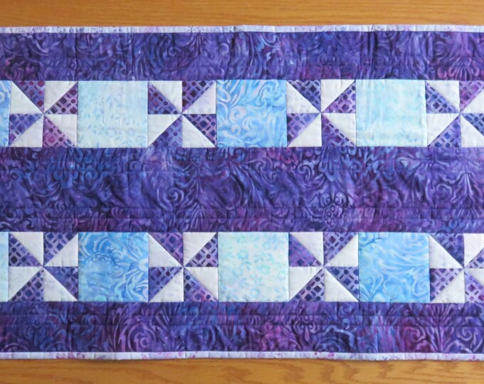 Handmade Quilted Table Runner Batik Quilted Table Runner - Etsy