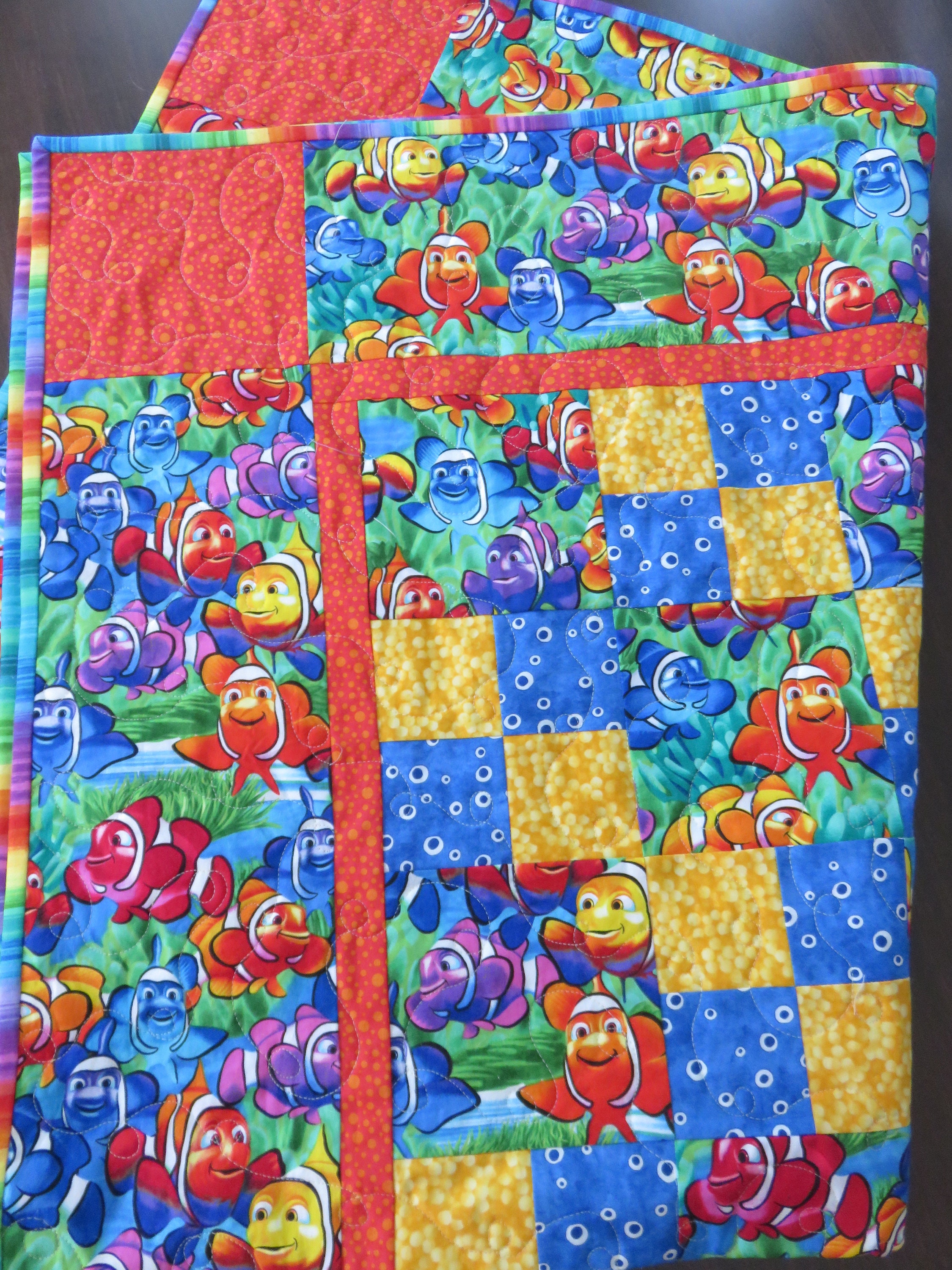 Clown Fish Baby Quilt Gender Neutral Baby Boy or Girl Quilt - Etsy Canada