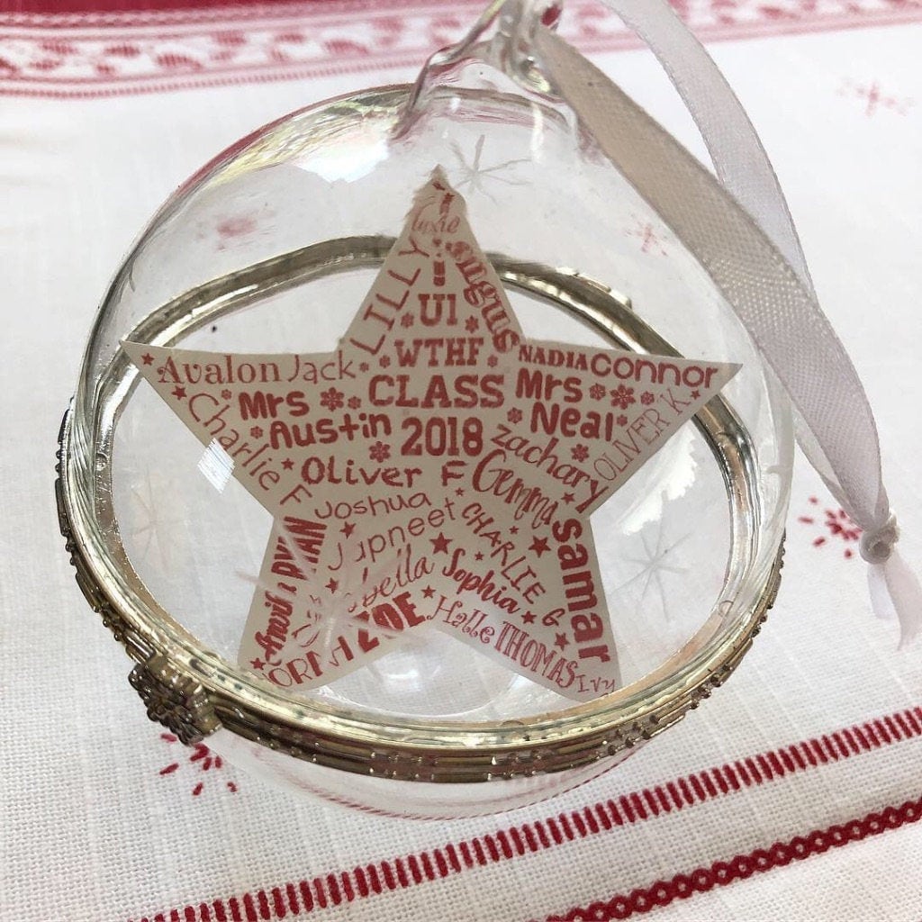 Class Names Christmas Gift for Classmates or Teacher, Print at Home - Etsy