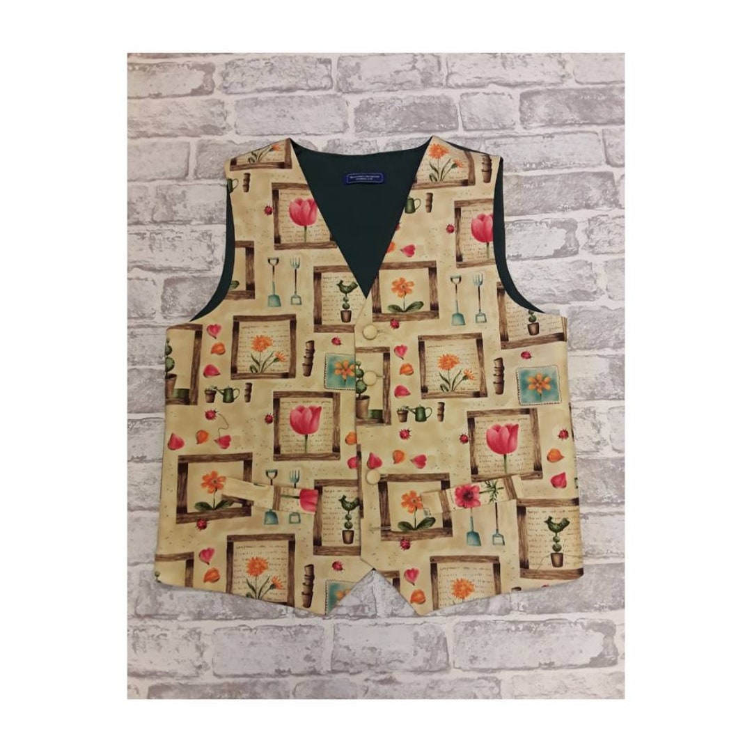 Men's Waistcoat, Men's Vest, Rose Garden - Made to Order - Etsy