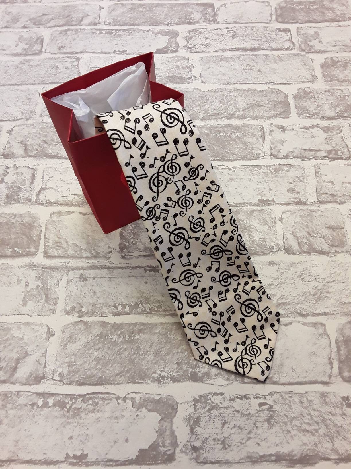 Men's Tie, Musical Notes Necktie - Etsy