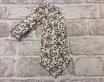 Musical Notes Tie - Etsy