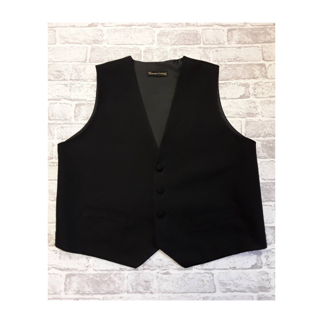 Chaleco de hombre, chaleco de hombre, chaleco negro esencial para hombres hecho a pedido - Etsy ...