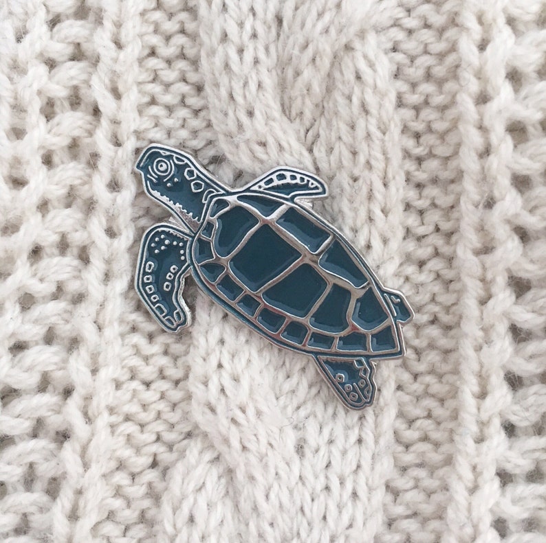 Turtle Enamel Pin Soft Enamel Pin Badge Sea Life Jewelry - Etsy UK