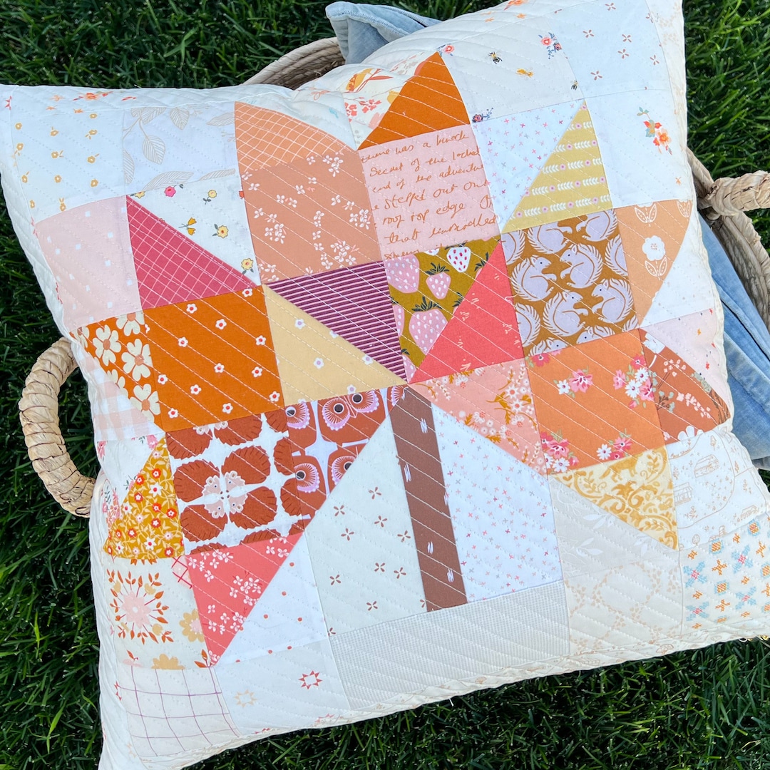 Scrappy Leaf Pillow PDF Pattern - Etsy