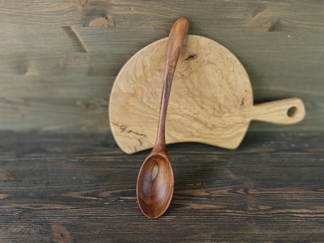 Handmade Elegant Cooking Wooden Spoon From Walnut Kitchen Wood Spoon ...