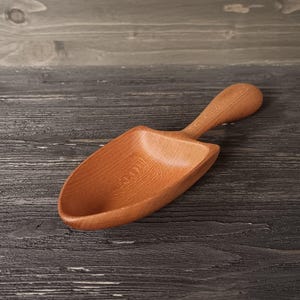 Original Kitchen Wooden Scoop Hand Carved From Beech Wood Flour Scoop ...