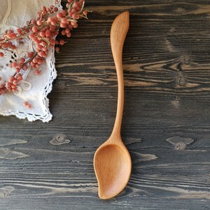 Unique Handmade Serving Spoon Beech Wood Cooking Spoon - Etsy