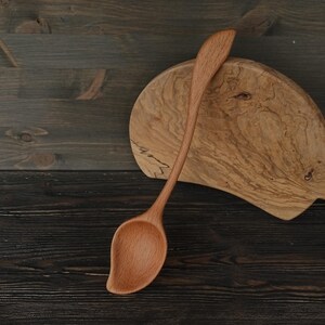 Unique Handmade Serving Spoon Beech Wood Cooking Spoon - Etsy