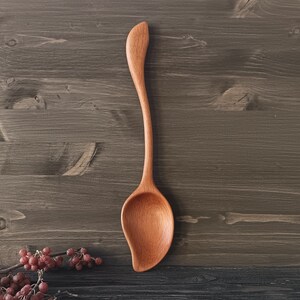 Unique Handmade Serving Spoon Beech Wood Cooking Spoon - Etsy