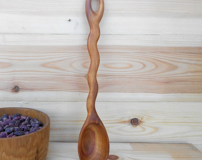 Unique Carved Wooden Mini Serving Spoon in Plumwooden - Etsy