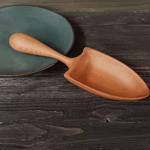 Original Kitchen Wooden Scoop Hand Carved From Beech Wood Flour Scoop ...