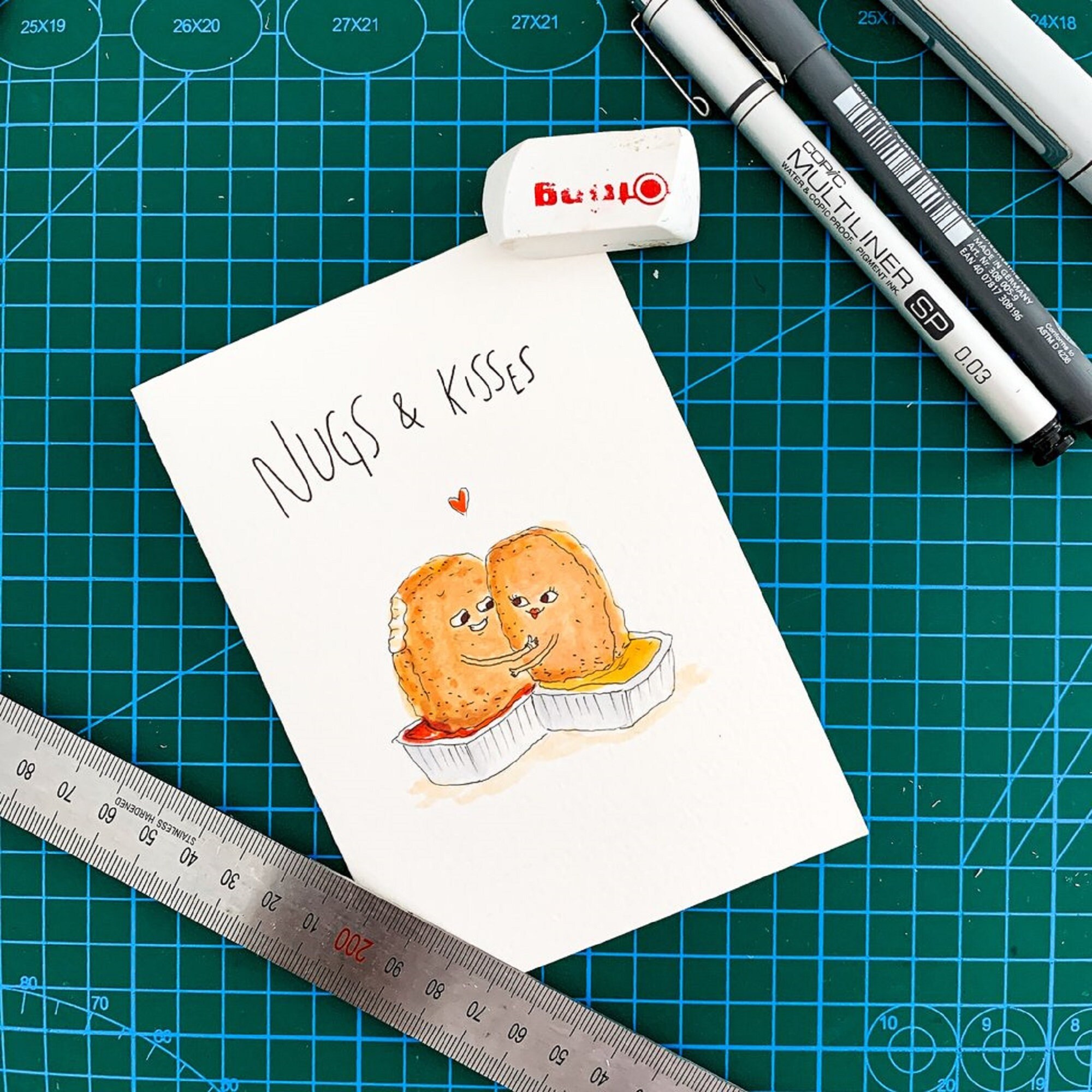 Nugs and Kisses Love Card Valentines Day Card Greeting - Etsy