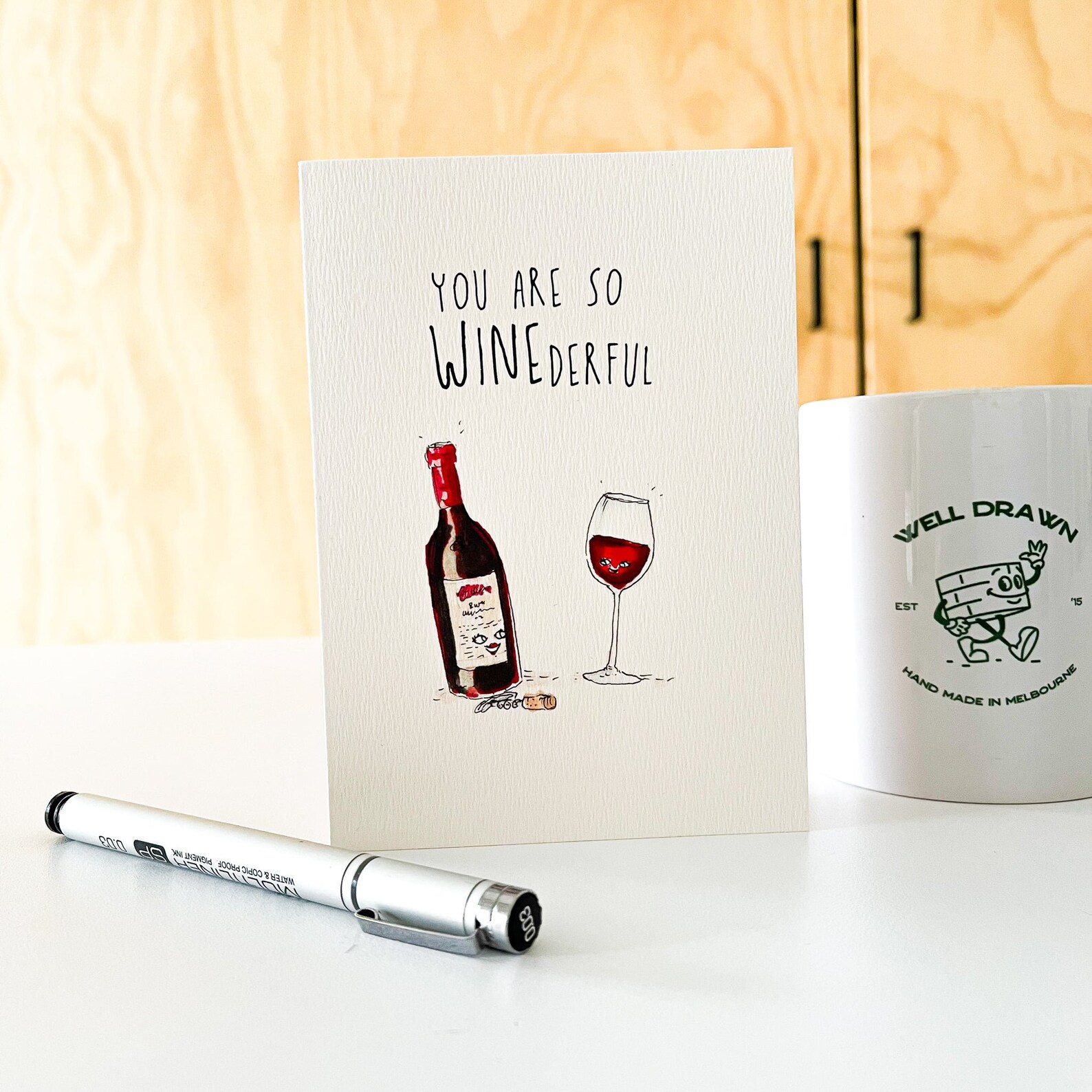 You Are so Winederful Handmade Greeting Card for Valentine's Day and ...