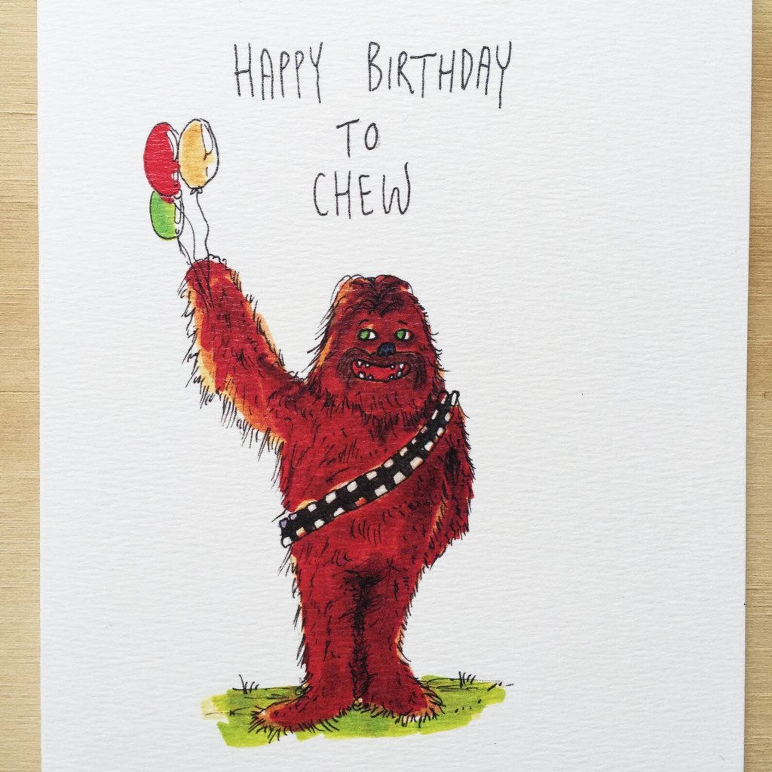 Happy Birthday to Chew | Handmade Greeting Card | Handmade Birthday ...