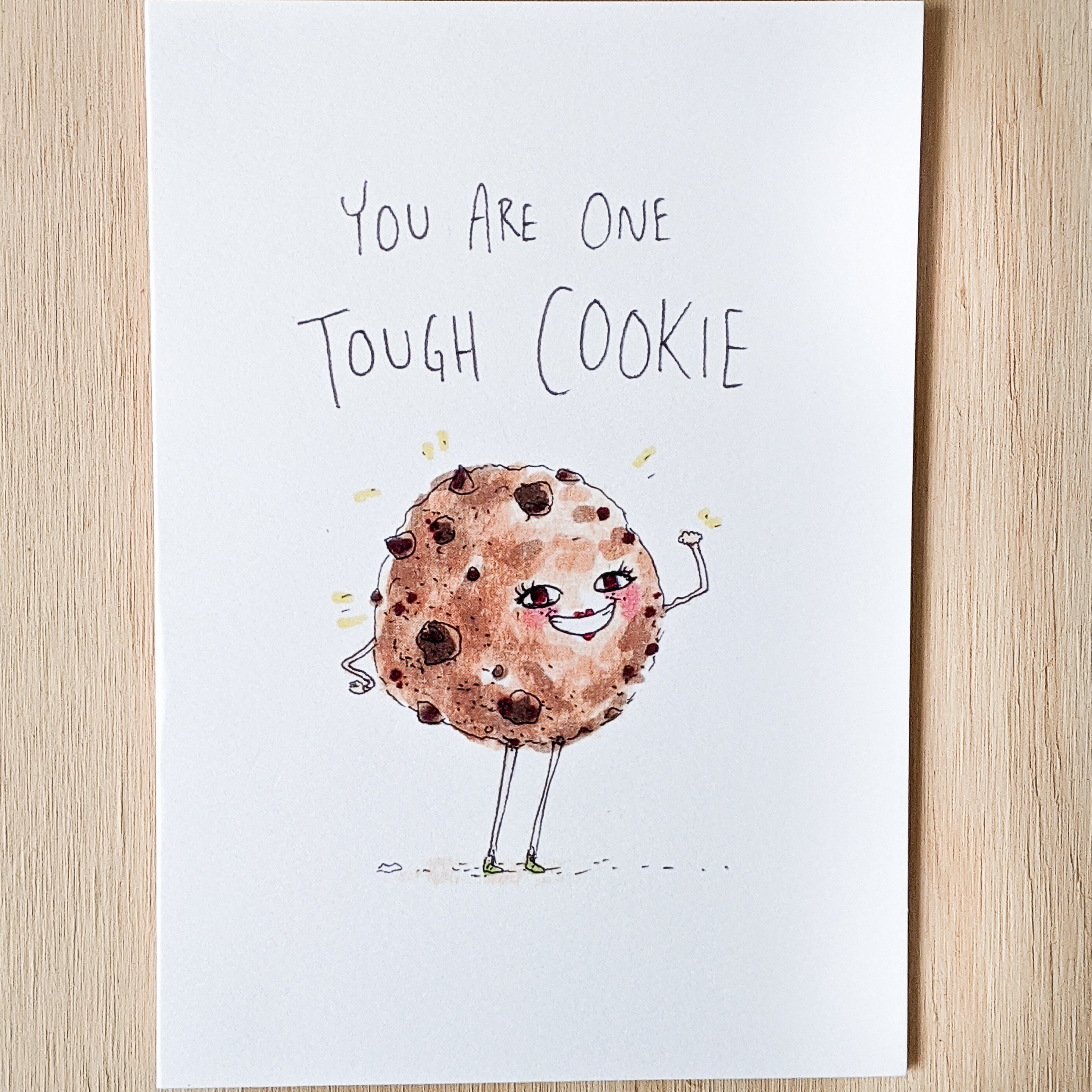 You Are One Tough Cookie Handmade greeting card Get well | Etsy