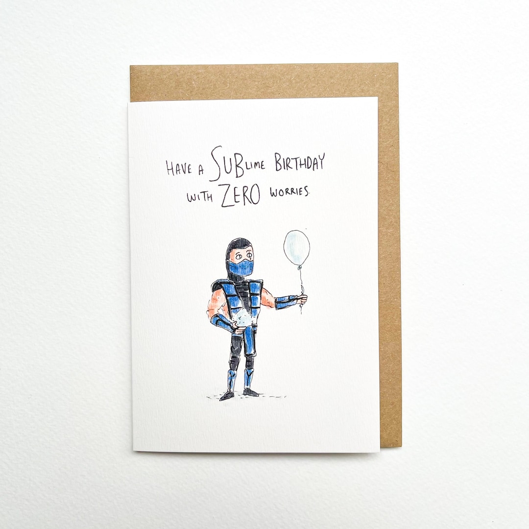 Have a Sublime Birthday With ZERO Worries Handmade Greeting Card SUB ...