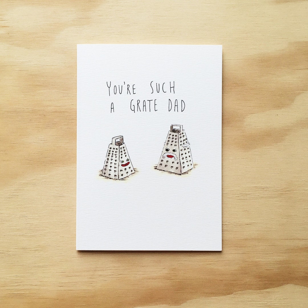 Fathers Day Card | You're Such a Grate Dad | Handmade Greeting Card ...