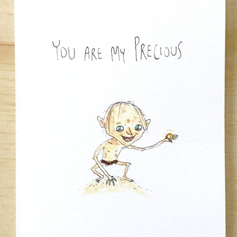 You Are My Precious Handmade Greeting Card Love Card - Etsy Australia